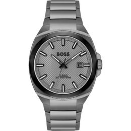 HUGO BOSS Graue Edelstahl-Armbanduhr