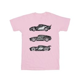 Disney - "Cars Text Racers" T-Shirt f&uuml;r Herren (Babyrosa)