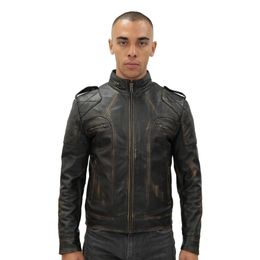 Herren-Vintage-Leder-Racing-Bikerjacke-Brooklyn