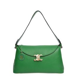 Anna Luchini Gr&uuml;n Rindsledertasche