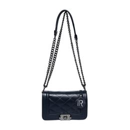 Isabella Rhea Blau Rindsledertasche