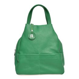 Anna Luchini Gr&uuml;n Rindsledertasche