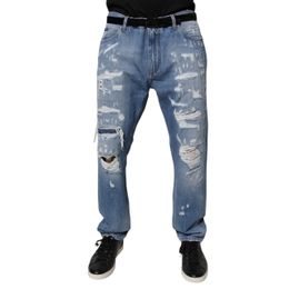 Dolce & Gabbana Zerrissene Denim-Jeans mit distressed Design