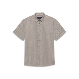 Bugatti Herren Kurzarm-Hemd Modern Fit gestreift aus Baumwolle