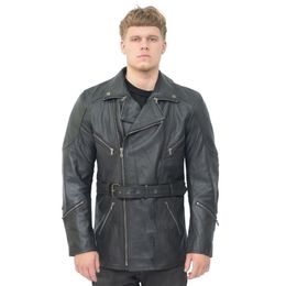 Herren Cross Zip CE Armor Bikerjacke &ndash; Budapest