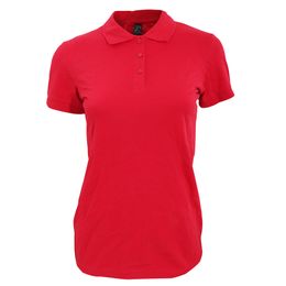 SOLS Womens/Ladies Perfect Pique Short Sleeve Polo Shirt (Rot)