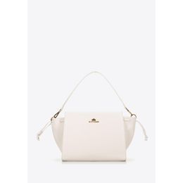 Wittchen Damen-Ledertasche mit Riemen, Creme, Naturleder