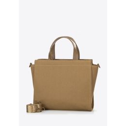 Wittchen Damen-Umh&auml;ngetasche aus Baumwollmischgewebe, Khaki