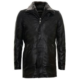 Mittellange warme Jacke mit abnehmbarem Kragen