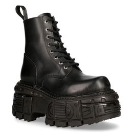 New Rock Unisex Military Techno Plateaustiefel &ndash; M-MILI084N-S5