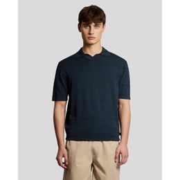 Lyle & Scott Offenes Kragen Feinstrick Poloshirt