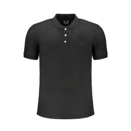 Gianmarco Venturi Schwarzes Baumwolle Herren Poloshirt
