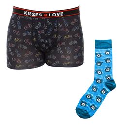 Geschenkkarton mit KL6000 Herren Boxershorts und Socken
