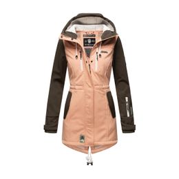 Marikoo lange Damen Steppjacke Abendsternchen mit abnehmbarer Kapuze
