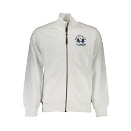 La Martina Wei&szlig;es Baumwoll Herren Sweatshirt