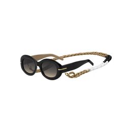 Hugo BOSS Sonnenbrille DS-Gl&auml;ser in Grau und Braun, Schwarz und Beige