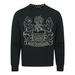 Aquascutum Gro&szlig;er Aldis Logo Schwarzer Sweatshirt