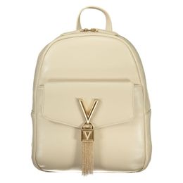 Mario Valentino Beiger Polyurethan Damen Rucksack