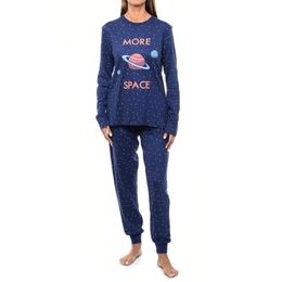 KLP1 Damen-Winterpyjama mit langen &Auml;rmeln