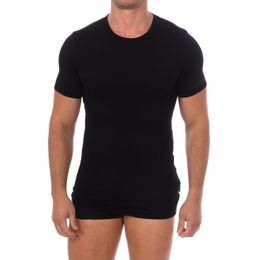 Bikkembergs Mode Bambus Kurzarm-T-Shirt BKK1UTS03SI Mann