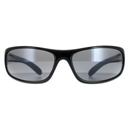 Boll&eacute; Bolle Wrap Herren Gl&auml;nzend Schwarz Polarisierte TNS Sonnenbrille