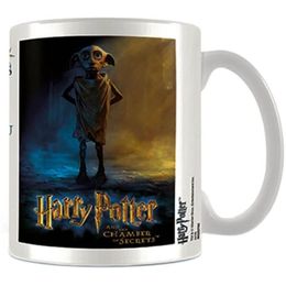 Harry Potter - Kaffeebecher Warning (Wei&szlig;/Blau/Gelb)