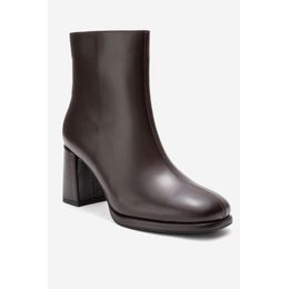 Napoli Leder Blockabsatz Stiefel (Damen)
