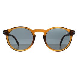 David Beckham Rund Herren Transparent Braun Blau DB 1036/S