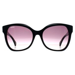 MaxMara Max Mara Butterfly Womens Shiny Schwarz Rauch Grau Gradient MM0014 Emme3