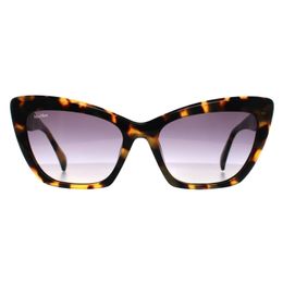 MaxMara Max Mara Cat Eye Womens farbige Havanna Rauch grau Gradient MM0063 Logo14