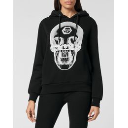 Philipp Plein Sweatjacke Mit Kapuze Skull