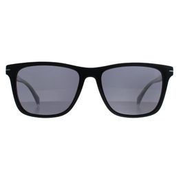 David Beckham Rectangle Mens Schwarz Grau DB 1092/S