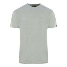 Aquascutum London 1851 Tape Logo Grau T-Shirt