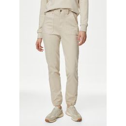 Marks & Spencer M&S Collection Damen Baumwollmischung Slim Fit Ankle Grazer Joggers Beige