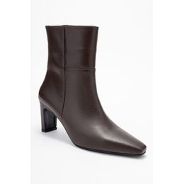 Kyoto Leder Blockabsatz Stiefel