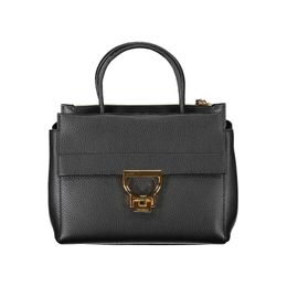 Coccinelle Damen schwarze Leder-Handtasche