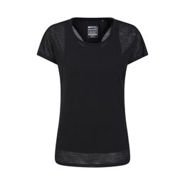 Mountain Warehouse Damen/Damen Double Layered T-Shirt (Schwarz)