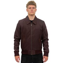 Herren A2 Rindsleder-Bomberjacke-Oslo
