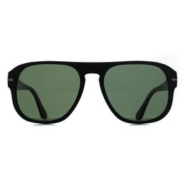 Persol PO3310S Jean 95/31 schwarz gr&uuml;n Sonnenbrille