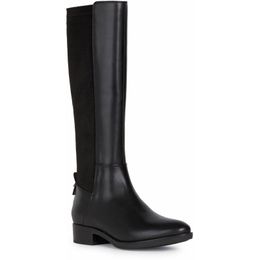 Geox D Felicity Leder Women's Schwarz Stiefel
