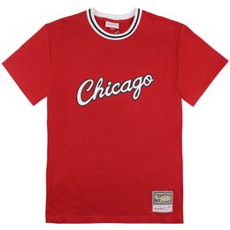Mitchell & Ness Mitchell & Ness Chicago Bulls Franz&ouml;sisch Terry Mens T-Shirt