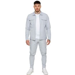 Enzo | Herren Cargo Shacket Trainingsanzug Set