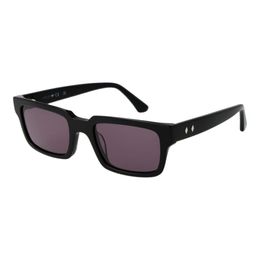 Web Schwarze Acetat-Sonnenbrille
