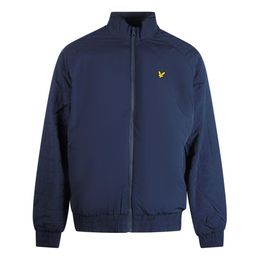 Lyle & Scott Lyle & Scott Marineblaue Jacke mit gesteppten armeln und durchgehendem Reisverschluss