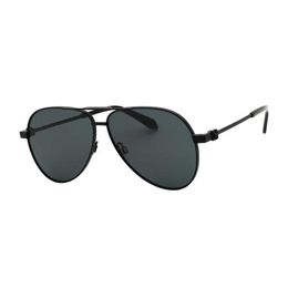 Off-White Off White - "Ruston L" Verspiegelt-Sonnenbrille f&uuml;r Herren/Damen Unisex, Metall (Schwarz)