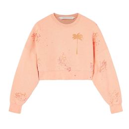 Palm Angels - Sweatshirt f&uuml;r Damen, kurz geschnitten (Pink)