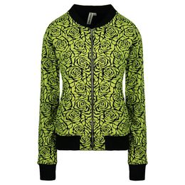 Vans von der Wand Langarm Rei&szlig;verschluss UP Printed Womens Yellow Track Jacke V2YRD2P