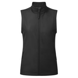 Premier Womens/Ladies Windchecker Recycled Printable Gilet (Schwarz)
