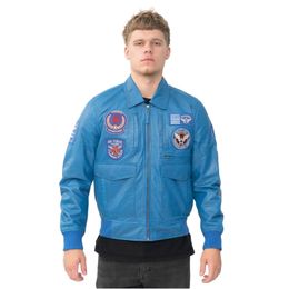 Herren-Air-Force-Bomberjacke aus Leder &ndash; Dublin