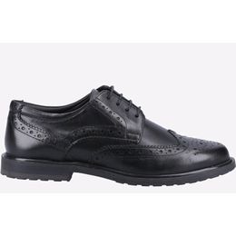 Hush Puppies Verity Leder Damen Schwarze Brogues Schuhe